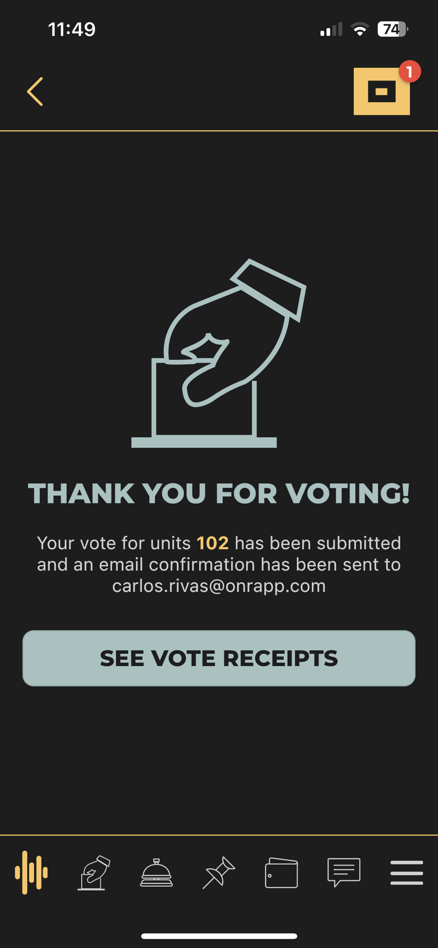 How to Cast an Electoral Vote on the ONR App – ONR Knowledge Base